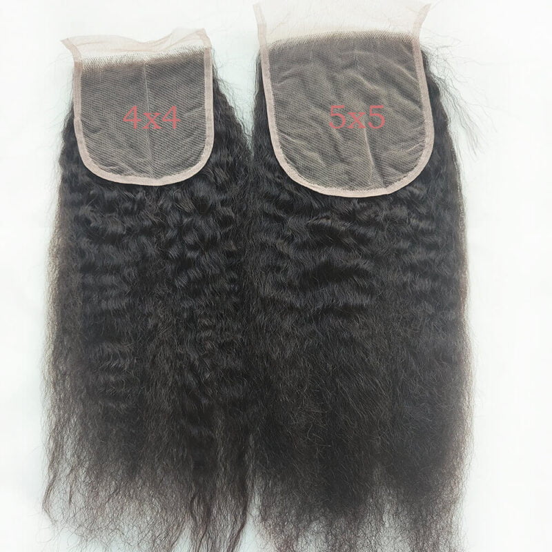 Kinky Straight Closure 5x5 Quality Virgin Hair