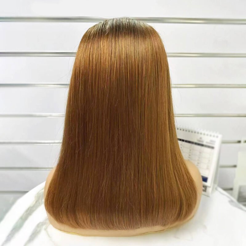 Discover Color 30 Hair Lace Front Bob Wigs In Medium Auburn